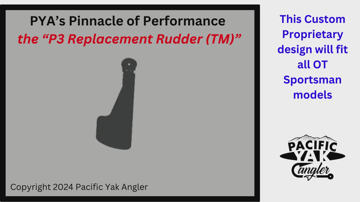 PYA Custom Aluminum "Pinnacle P3" Replacement Rudder - All OT Sportsma ...